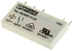 2961105 2961105 PHOENIX CONTACT INSERTO RER 1P2T 24VDC 6A REL-MR-24DC/21