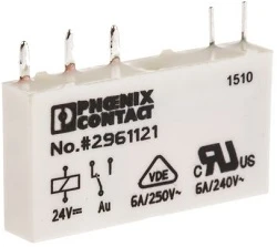 2961105 2961105 PHOENIX CONTACT INSERTO RER 1P2T 24VDC 6A REL-MR-24DC/21