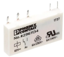 2961105 2961105 PHOENIX CONTACT INSERTO RER 1P2T 24VDC 6A REL-MR-24DC/21