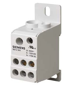 5ST2502 5ST2502 SIEMENS BLOQUE DE DISTRIBUCION 4 POLOS 125A 690V 5ST2502