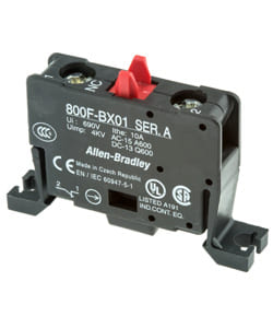 800F-X10 800F-X10 ALLEN-BRADLEY BLOCK DE CONTACTOS NA 10A 490V 800FX10