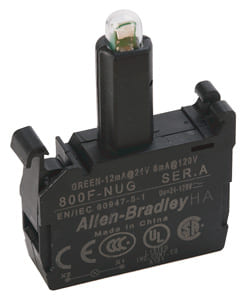 800F-N3G 800F-N3G ALLEN-BRADLEY BLOQUE PORTALAMPARA LED VERDE 24 VAC ...