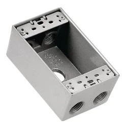 9840010 9840010 ARGOS CAJA RECTANGULAR 3 ORIFICIOS 1/2" 9840010