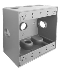 9840010 9840010 ARGOS CAJA RECTANGULAR 3 ORIFICIOS 1/2" 9840010