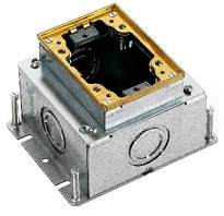 B2436 B2436 HUBBELL CAJA PISO RECTANGULAR 1 GANG HIERRO CORTA B2436