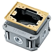 B2436 B2436 HUBBELL CAJA PISO RECTANGULAR 1 GANG HIERRO CORTA B2436