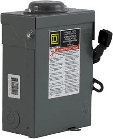 DU221RB DU221RB SQUARE D INT DE SEGURIDAD 2P 30 AMP 240V NEMA 3R DU221RB