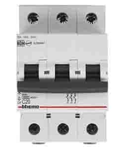 FN83CEW63 FN83CEW63 BTICINO INTERRUPTOR TERMOMAGNÃ‰TICO 3X63A 240-400V CURVA "C" FN83CEW63