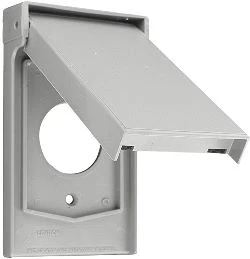 LV4998-GY LV4998-GY LEVITON PLACA P/CONTACTO DUPLEX NYLON P/INTEMPERIE ...