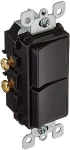 LV5634-0WS LV5634-0WS LEVITON DECORA APAGADOR DUPLEX BALANCIN BCO. 15 ...