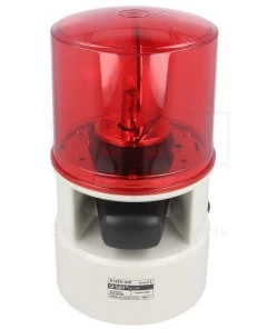 S125D-WS-120-R S125D-WS-120-R QLIGHT TORRETA GIRATORIA ROJA CON SONIDO 120VAC S125D-WS-120-R