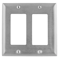 SS26 SS26 HUBBELL PLACA RECTANGULAR ACERO INOX SS26