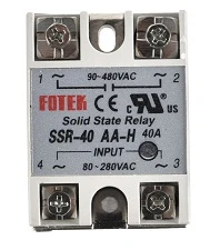 SSR-40DA-H SSR-40DA-H FOTEK SSR-40 DA-H SOLID STATE RELAY 40A INPUT 3-32VDC OUT 90-480 SSR40DAH
