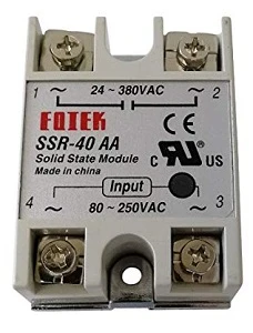 SSR-40DA-H SSR-40DA-H FOTEK SSR-40 DA-H SOLID STATE RELAY 40A INPUT 3-32VDC OUT 90-480 SSR40DAH