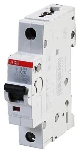 S201-C20 S201-C20 ABB INTERRUPTOR TERMOMAGNETICO RIEL DIN S201-C20 480VCA 6KA 2CDS251001R0204
