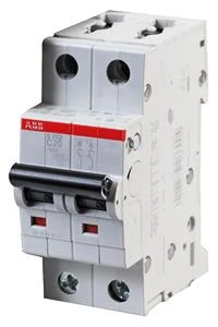 S202-C40 S202-C40 ABB INTERRUPTOR TERMOMAGNETICO RIEL DIN 2P 40A 480VCA 6KA 2CDS252001R0404